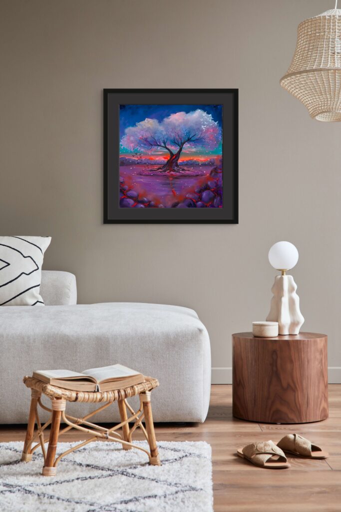 Autumn Scars (Archival Print) 60cmx60cm 8cm white border