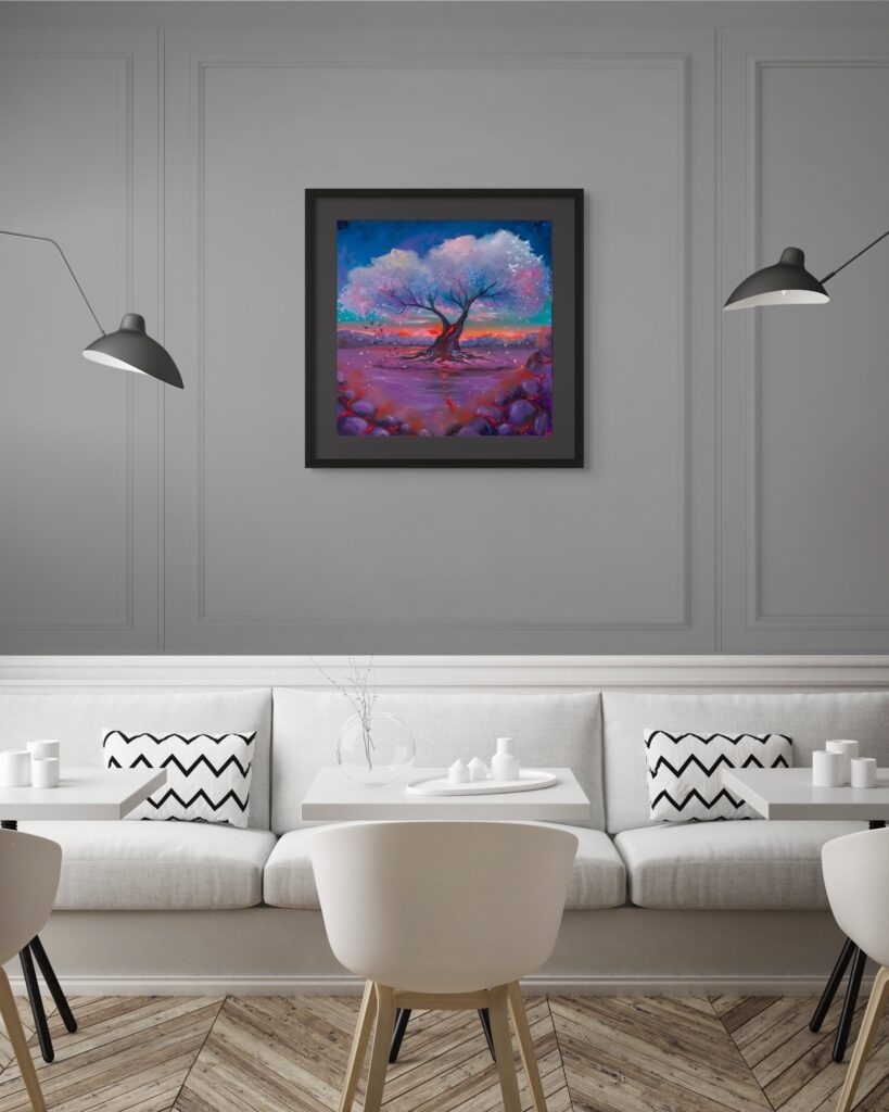 Autumn Scars (Archival Print) 60cmx60cm 8cm white border